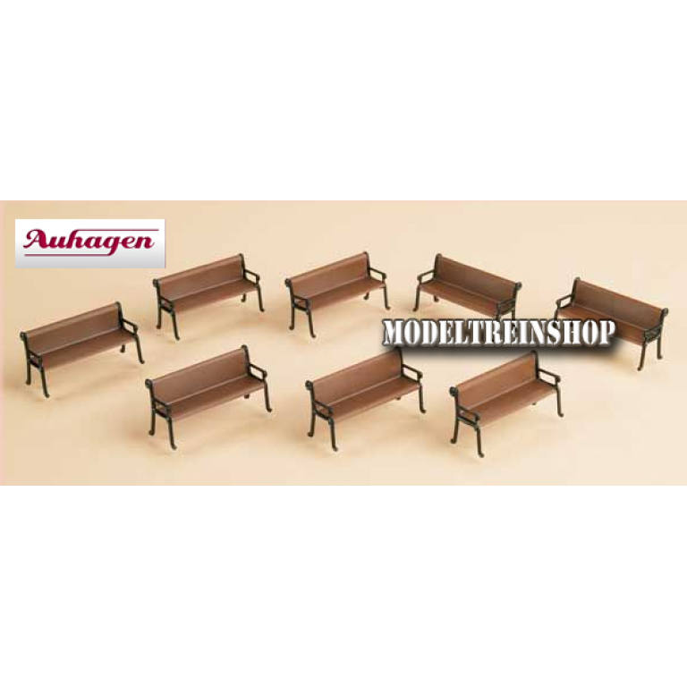 Auhagen H0 41199 Bankjes 8 stuks - Modeltreinshop