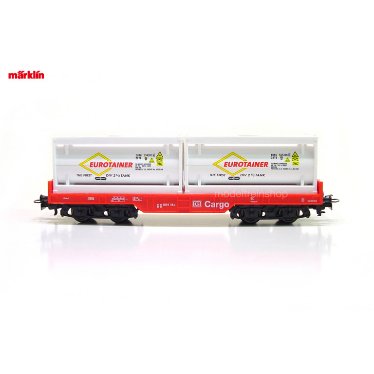 Marklin H0 29453 Containerwagen 2x 20 ft tank container Eurotainer ...