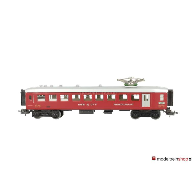 Marklin H0 4035 A1 Restaurantrijtuig met pantograaf van de SBB ...